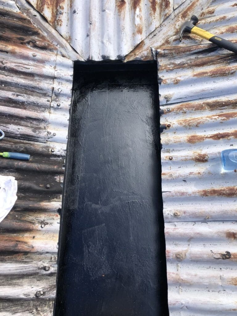 Black, non toxic liquid waterproofing membrane